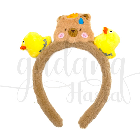 Jual Bando Anak Remaja Bentuk Capybara Bebek Headband Motif Model Duck ...