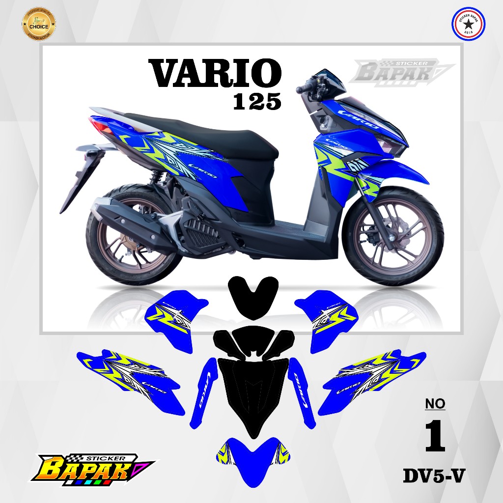 Jual Decal Stiker Sticker Honda Vario 125 2023 Bahan Vinyl Variasi ...