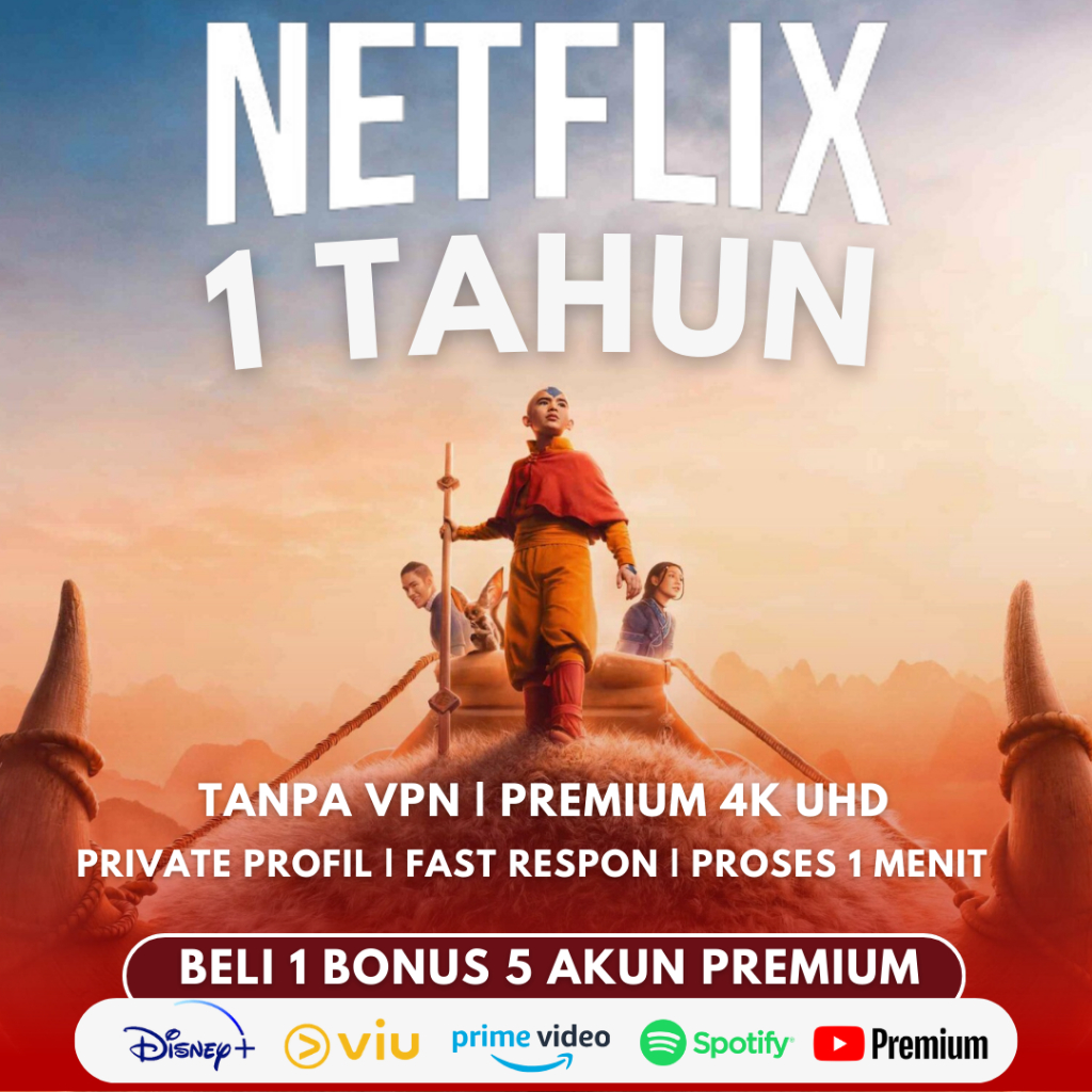 Jual NETFLIX 1 TAHUN PREMIUM RESMI 4KUHD ORI BERGARANSII | Shopee Indonesia