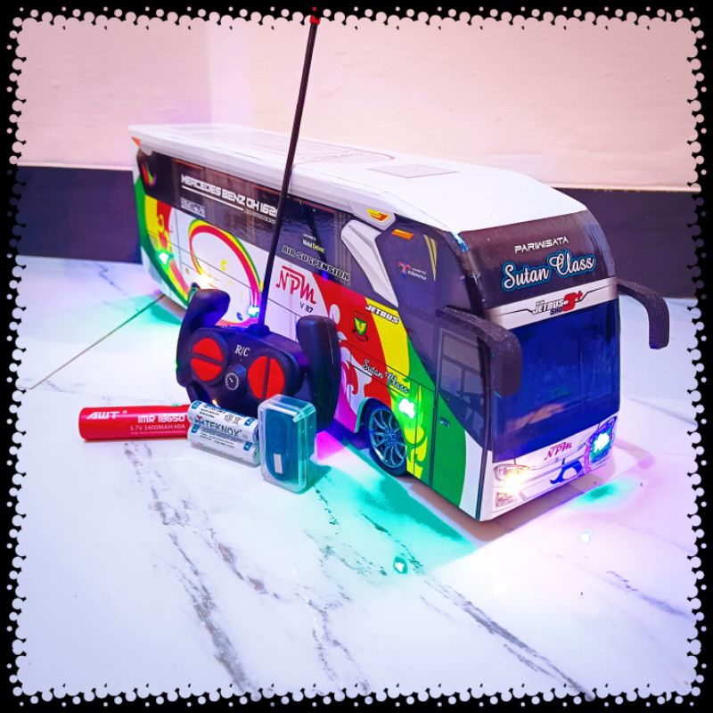 Jual miniatur Bus tolelet basuri panjang 45Cm sudah variasi full lampu ...