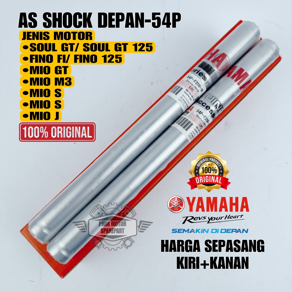 Jual ORIGINAL AS SHOCK DEPAN 54P YAMAHA MIO GT, FINO FI FINO 125, SOUL ...