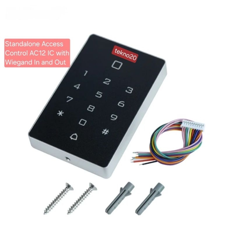 Jual Standalone Access Control AC12 IC Mifare with Wiegand IN and Out - RFID 13.56Mhz AC12 IC ...