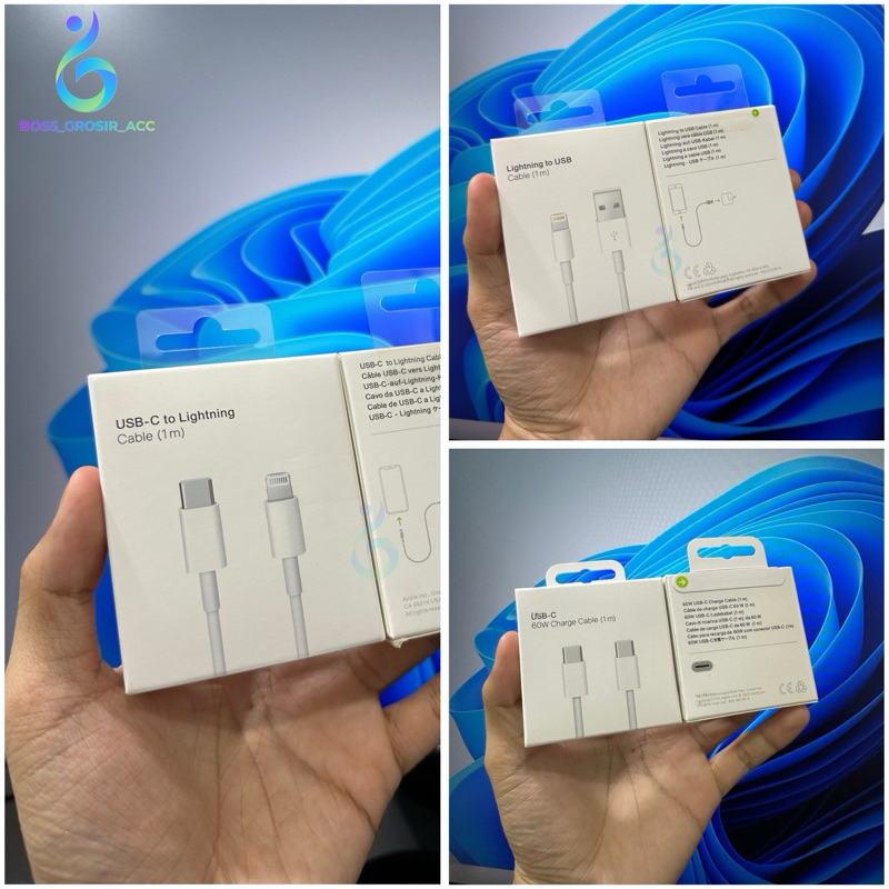 Jual Kabel Charger IP Usb To Lightning / C To Lightning / C To C 20W ...