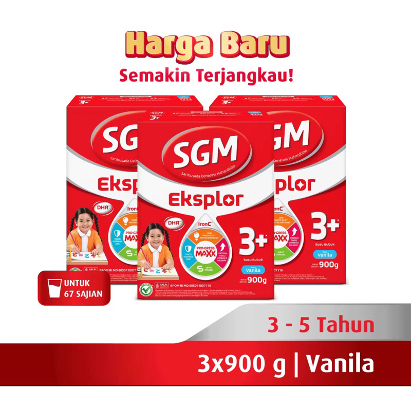Jual Susu SGM eksplor complinutri 3+ susu pertumbuhan rasa madu ...