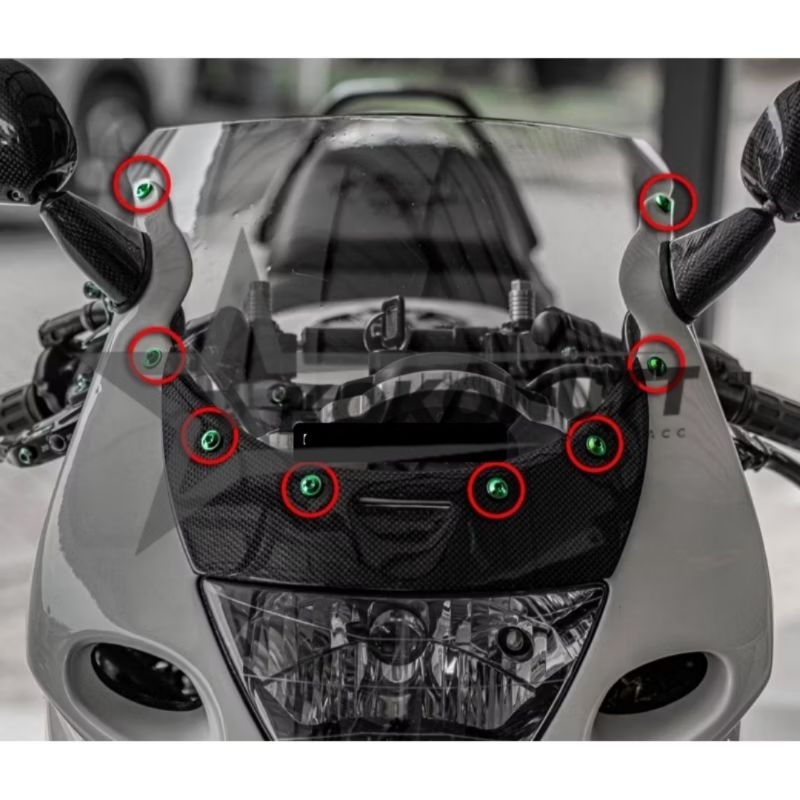 Jual Baut titanium windshield ninja r ss rr old rr new vietnam 1 biji ...