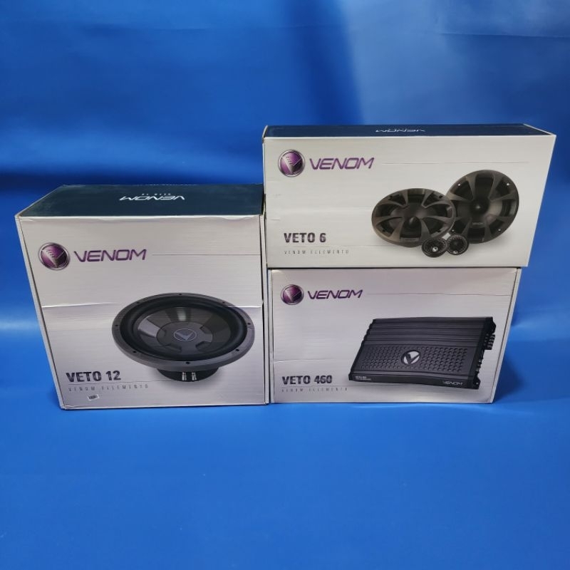 Jual paketan audio mobil venom veto subwoofer power speaker | Shopee Indonesia