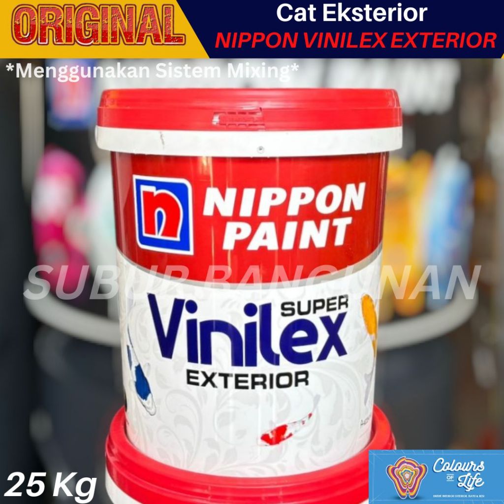 Jual VINILEX SUPER EXTERIOR -25KG- CAT DINDING EKSTERIOR NIPPON PAINT ...