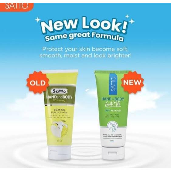 Jual Satto Whitening Hand Body Lotion Goat Milk 200ml / 50ml | Shopee ...