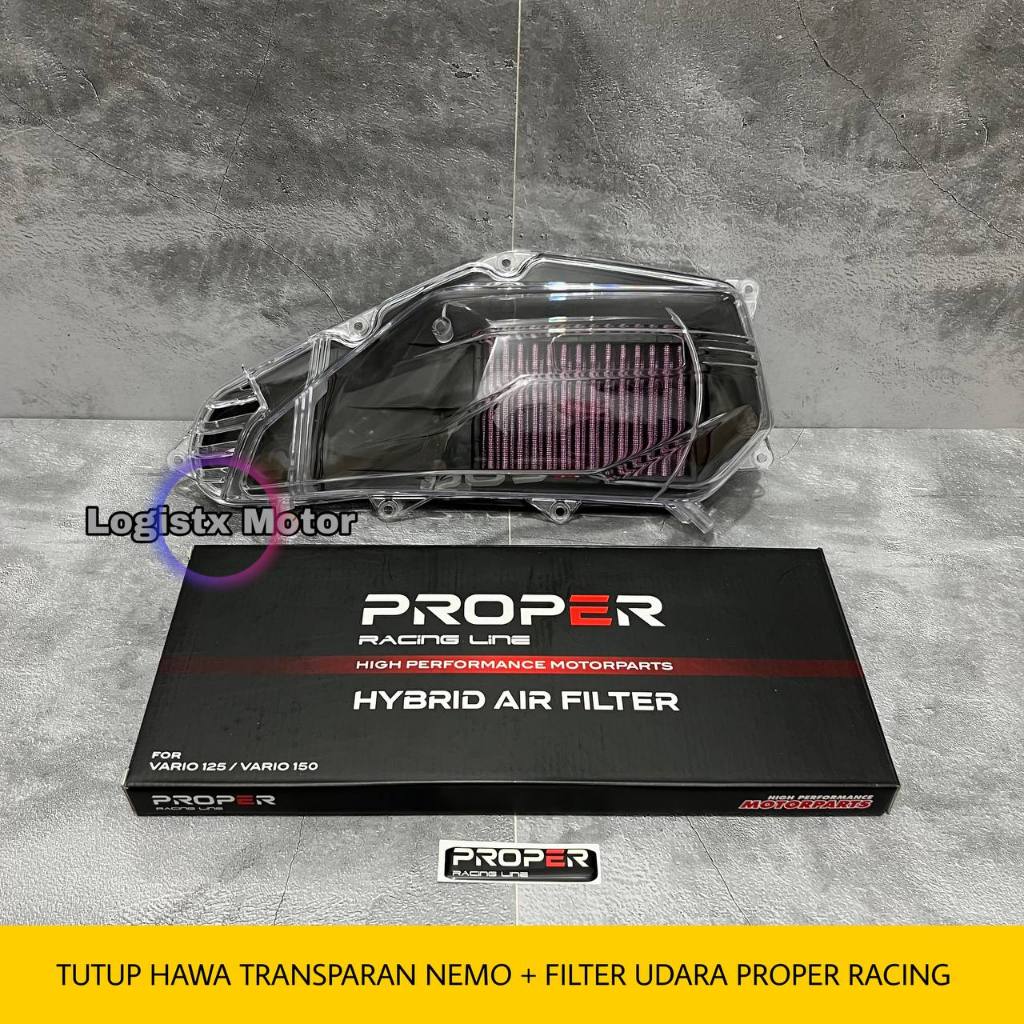 Jual Tutup Hawa Bening + Filter Udara Proper Vario 125 150 Old / Led ...