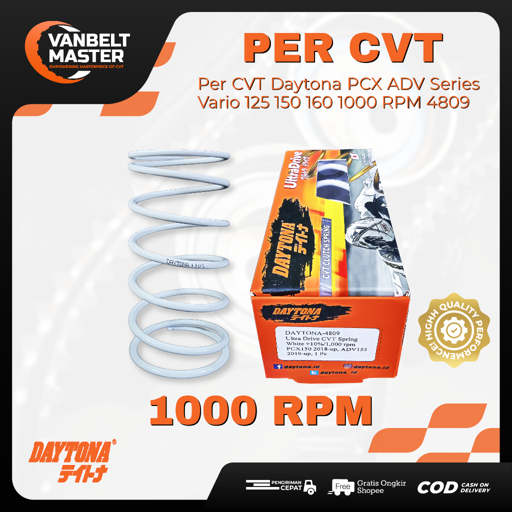Jual Daytona Per CVT Vario PCX ADV 125 150 160 FI ESP Racing K35 K36 ...