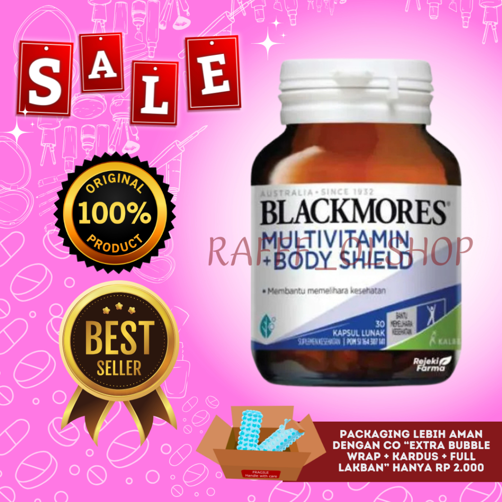 Jual BLACKMORES MULTIVITAMIN+BODY SHIELD 30 KAPSUL | Shopee Indonesia