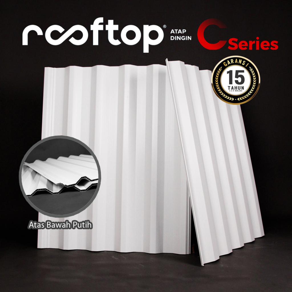 Jual ATAP DINGIN uPVC ROOFTOP® tipe C - SERIES | Shopee Indonesia