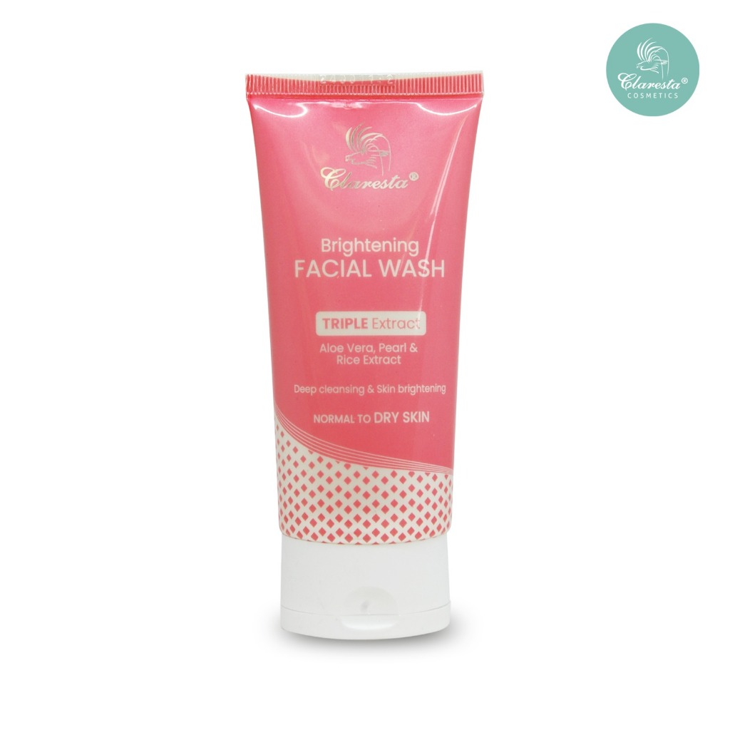 Jual Claresta Brightening Facial Wash Normal To Dry Skin 100ml | Shopee ...