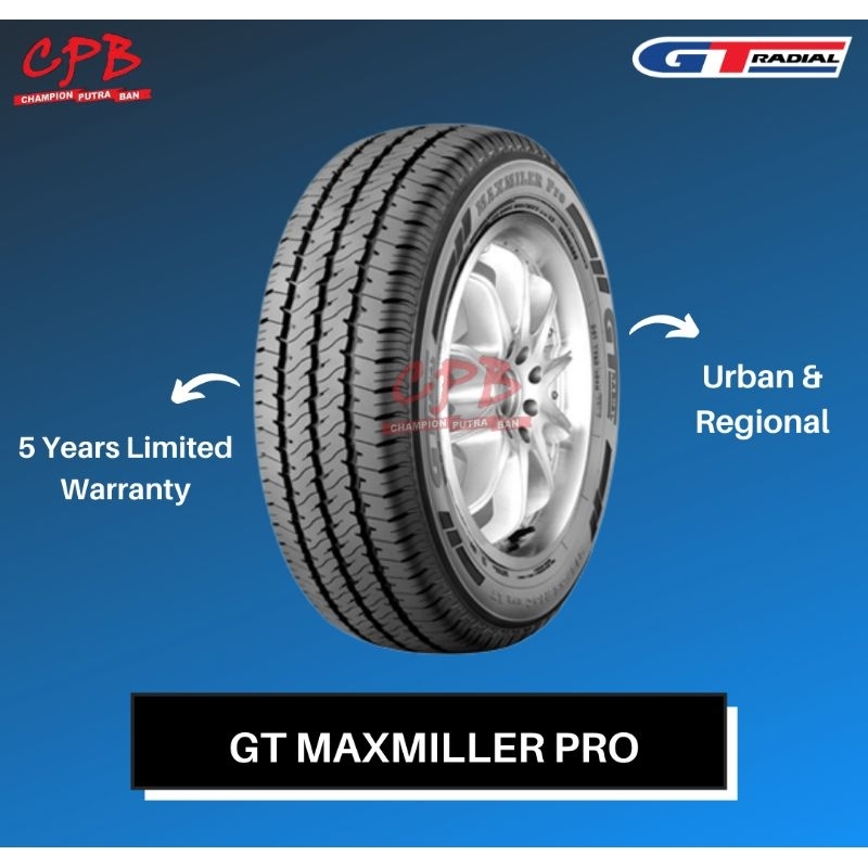 Jual BAN MOBIL 195 R14 GT MAXMILLER 8PR BAN MUATAN | Shopee Indonesia