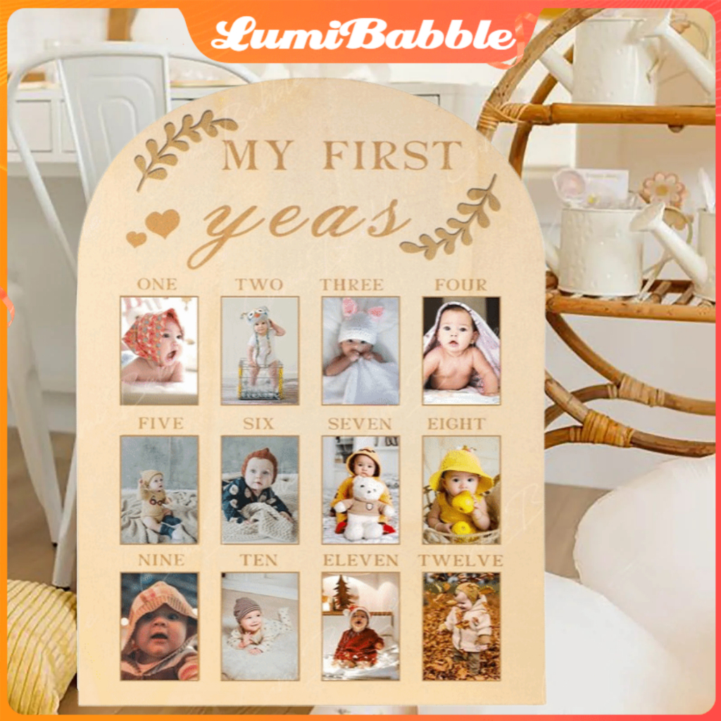Jual My First Year Baby Frame / One Year Birthday Photo Board / Bingkai ...