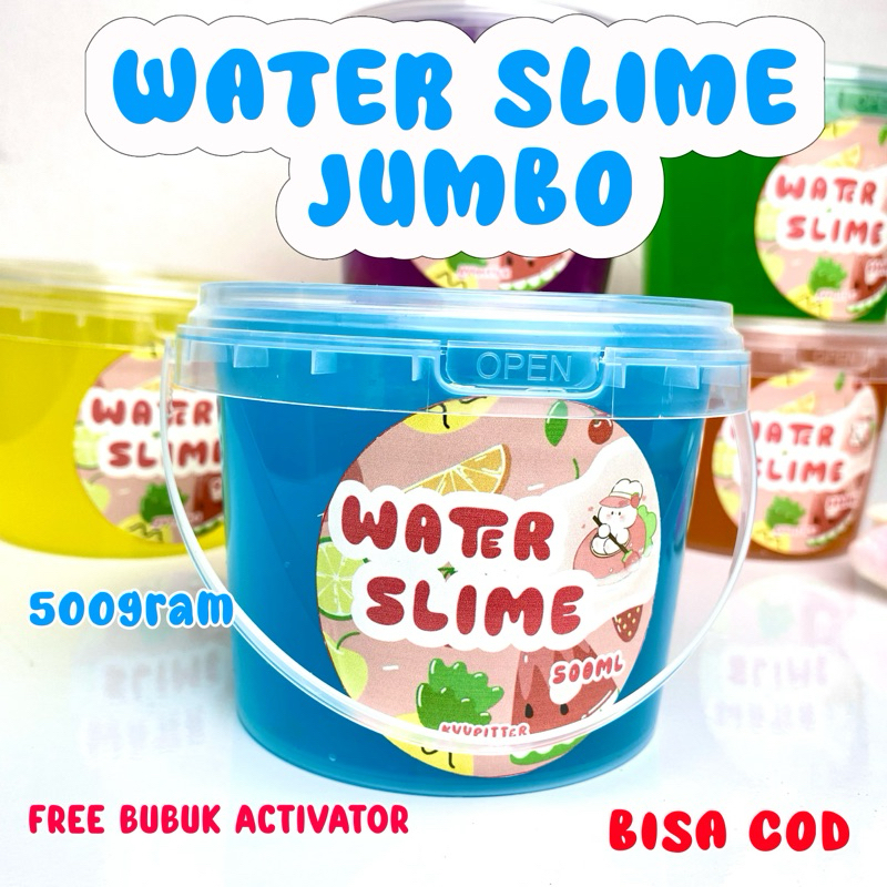 Jual WATER SLIME JUMBO 1/2KG BY KYUPITTER - WATER SLIME PREMIUM ...