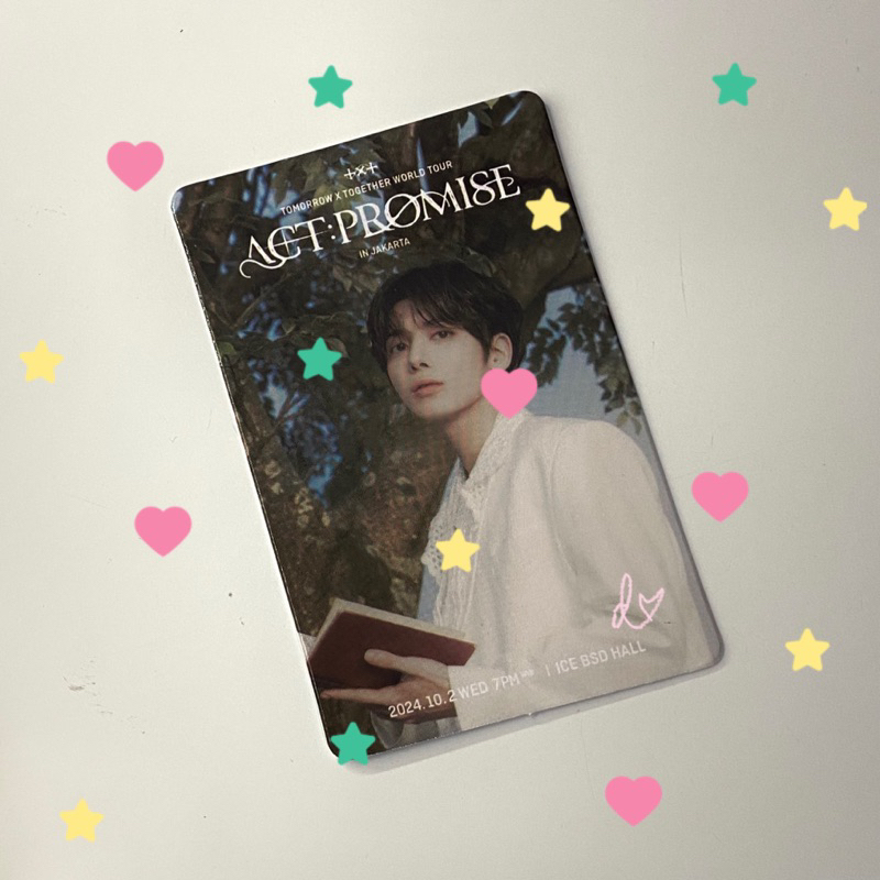 Jual official photocard pc benefit act promise apm txt taehyun soobin yeonjun hueningkai beomgyu ...