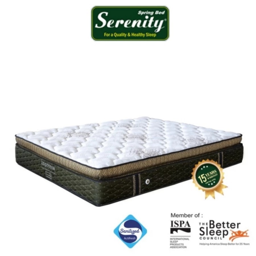Jual Kasur Springbed Impressa Pocket Latex Serenity Elite Kasur Saja