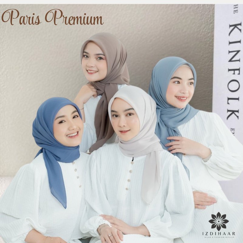 Jual PARIS PREMIUM Hijab Segi Empat Voal Paris - Kerudung Segi Empat Paris Premium ( FULL WARNA ...