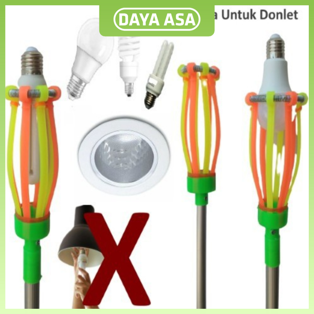 Jual Stik Lampu Pasang Lepas Bohlam Tongkat Stick Alat Pengganti Down ...