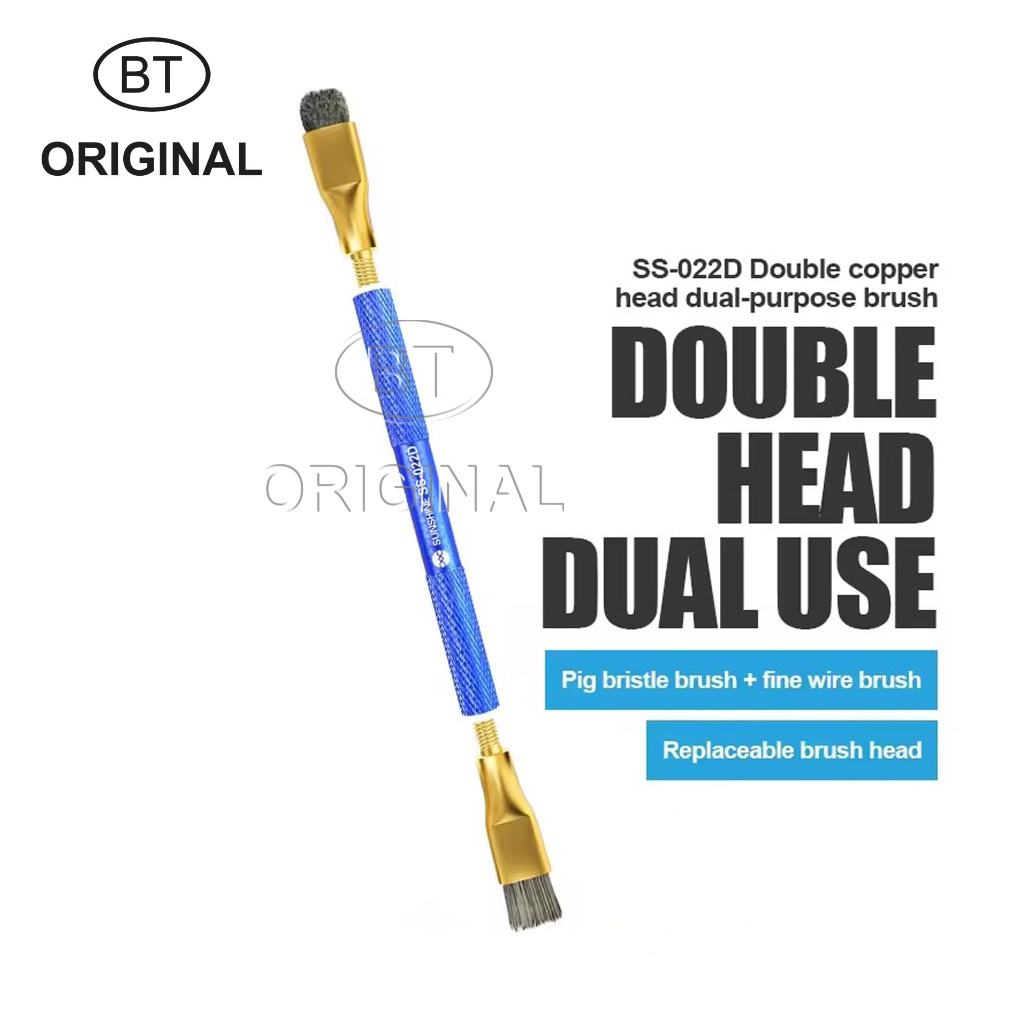 Jual KUAS PEMBERSIH MESIN HP DUAL HEAD - BRUSH ANTI STATIC SUNSHINE SS ...