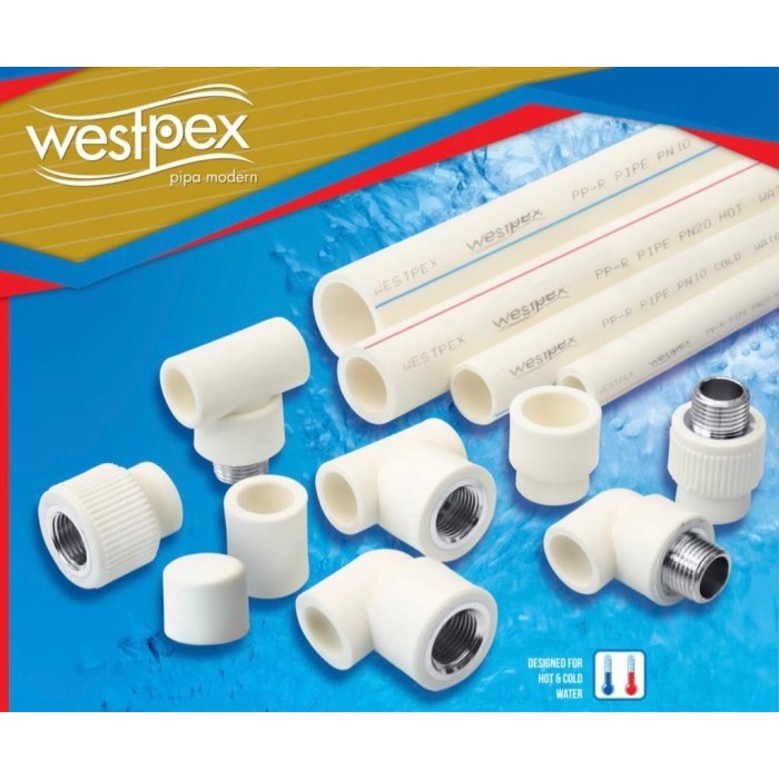 Jual ELBOW PPR 1/2 INCH WESTPEX / KNEE WESTPEX 20 MM / ELBOW 90 PPR ...