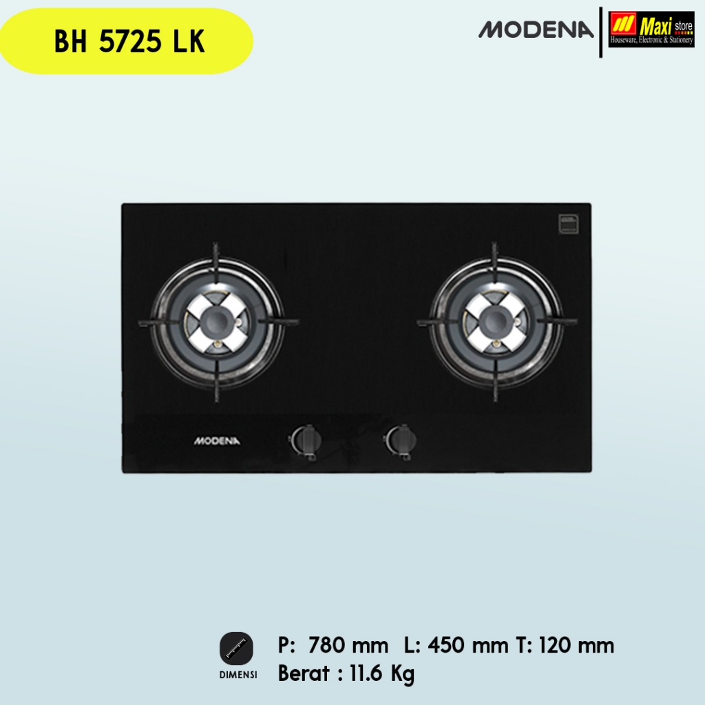 Jual [CLEARANCE SALE] MODENA Kompor Gas Tanam 70cm 2 Burner Mix Brass ...
