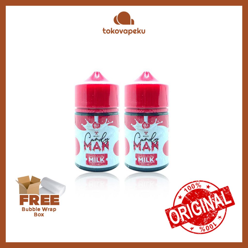 Jual CANDYMAN MILKY SERIES CANDYMAN STRAWBERRY MILK 60ML by FVS ...