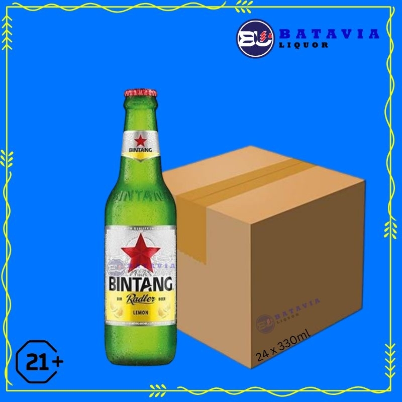Jual Bintang Radler Lemon 330ml 24 Botol | Shopee Indonesia
