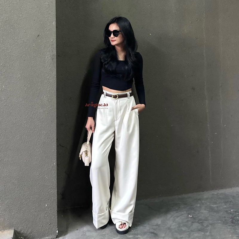 Jual flip loose pants by aragine | Shopee Indonesia