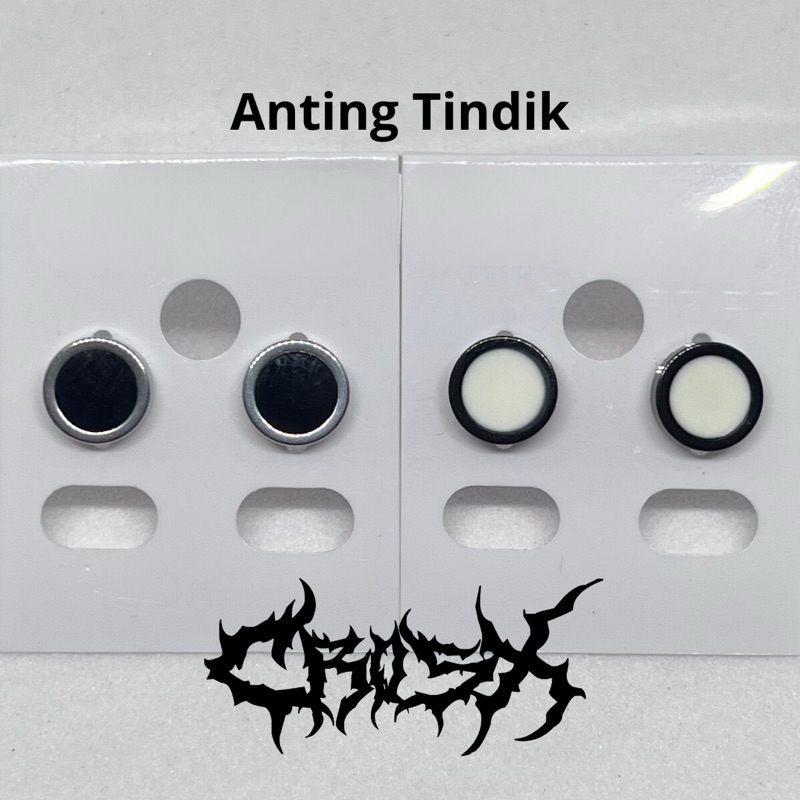 Jual NIKO EARRINGS / 1PCS ANTING TINDIK STAR CROSS SILVER EARRINGS ...