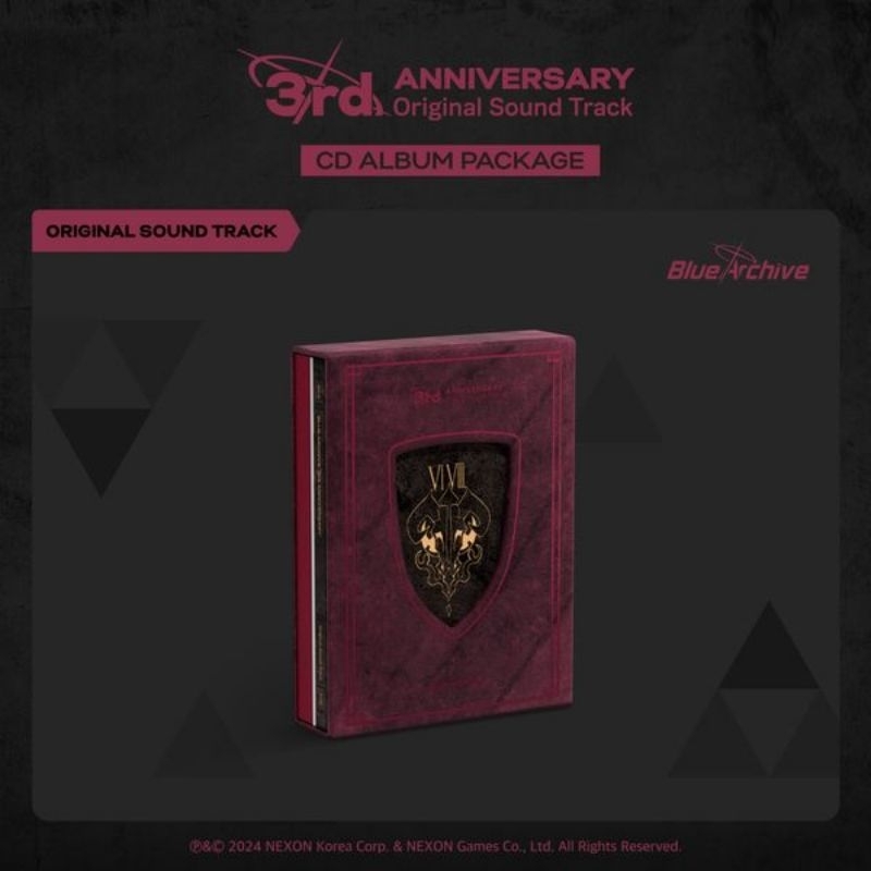 Jual [PO] BLUE ARCHIVE 3rd ANNIVERSARY OST (CD ALBUM PACKAGE) / ALBUM ...