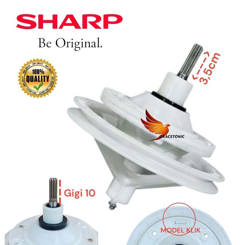 Jual ES-T85CR GEARBOX MESIN CUCI SHARP 2 TABUNG | Shopee Indonesia