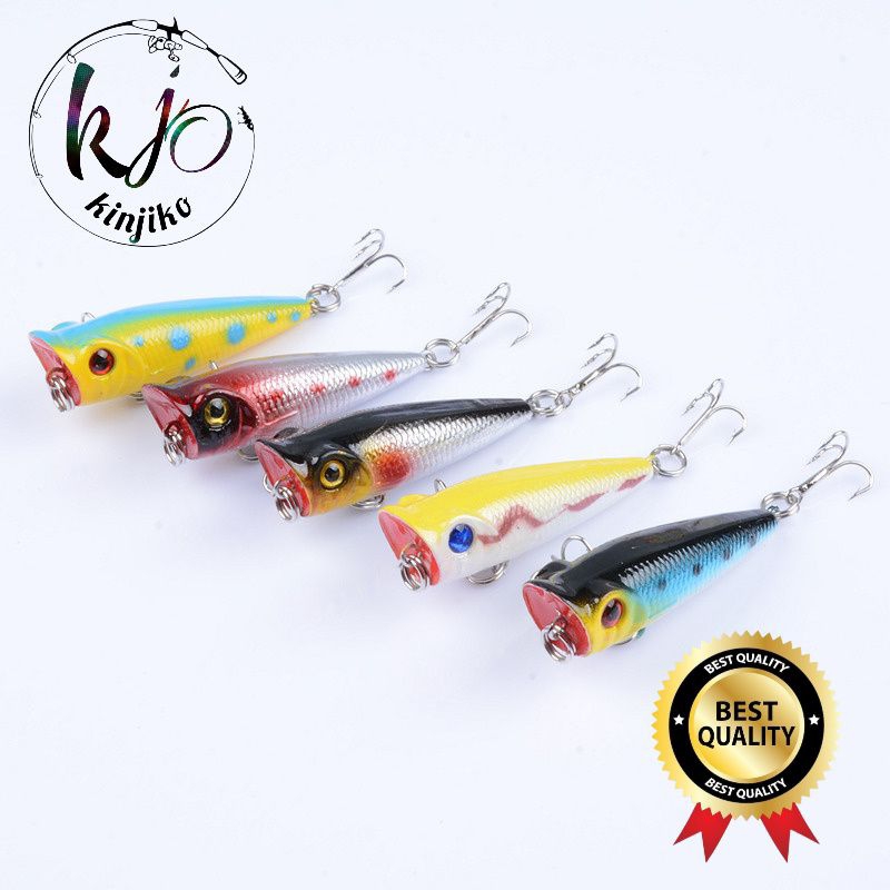 Jual minnow floating 5cm 5g popper casting | Shopee Indonesia