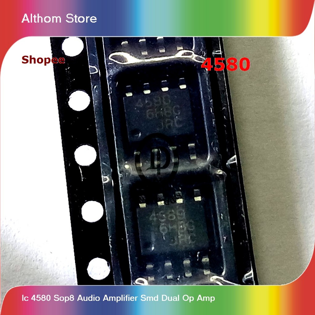 Jual ic 4580 sop8 audio amplifier smd dual op amp | Shopee Indonesia