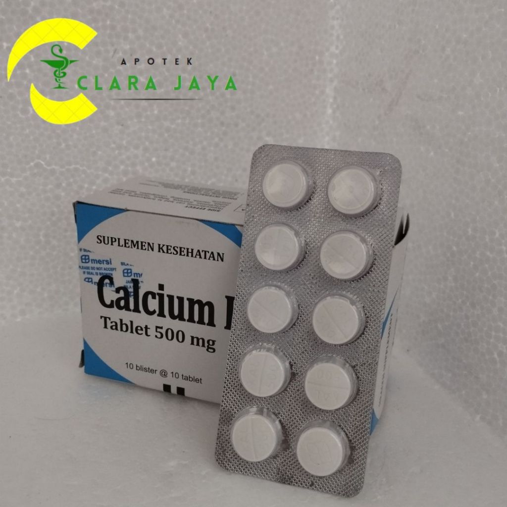 Jual CALCIUM LACTATE MERSIFARMA 500 MG STRIP 10 TABLET | Shopee Indonesia