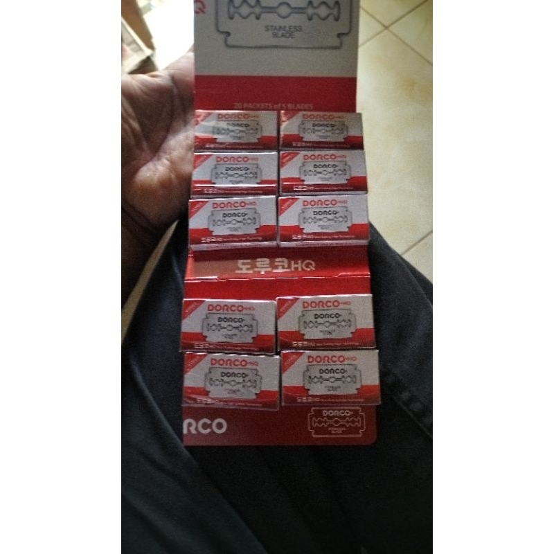 Jual SILET PISAU CUKUR RAVE DORCO merah original | Shopee Indonesia