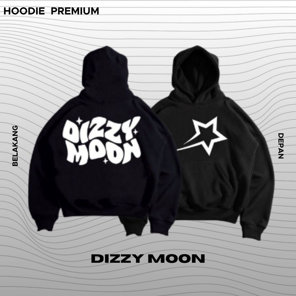 Jual HOODIE Jumper Premium Oversize BINTANG DIZZY MOON/Hoodie Kece ...