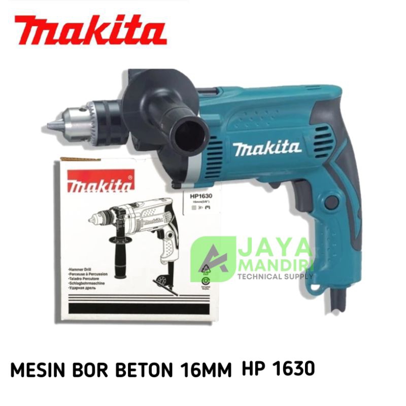 Jual Mesin Bor Tangan Tembok Kayu Besi 13mm MAKITA HP 1630 Bor Tangan | Shopee Indonesia