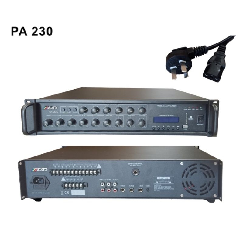 Jual Ampli TOA PA 230 LAD 6 Zona 230 Watt with USB/FM/Bluetooth ...