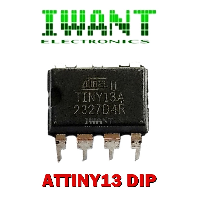 Jual ATTINY13 ATTINY13A-PU DIP ORIGINAL TINY13 IC ATTINY13A PU DIP-8 PIN TINY13A AVR ...
