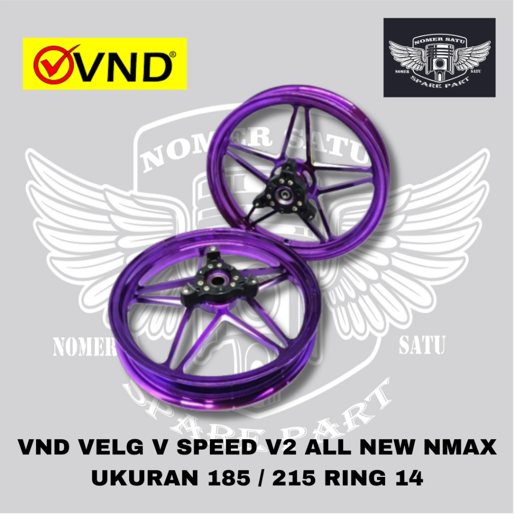 Jual VND VELG RACING TIPE V SPEED V2 GEN 2 MOTOR ALL NEW NMAX/ NMAX TURBO UKURAN 185 215 RING 14 ...