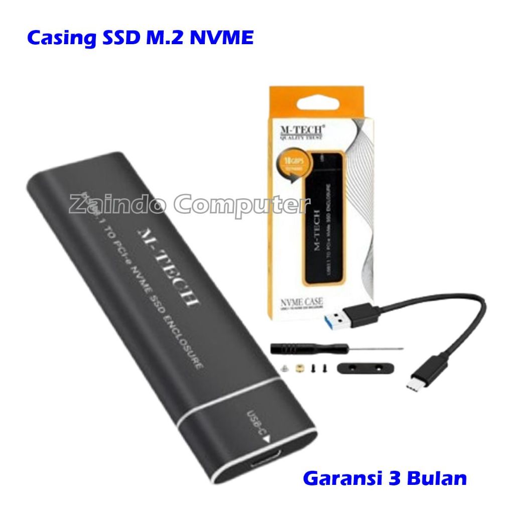 Jual CASE SSD ENCLOSURE CASING SSD M2 NVME M-TECH USB 3.1 TO M.2 NVME M ...
