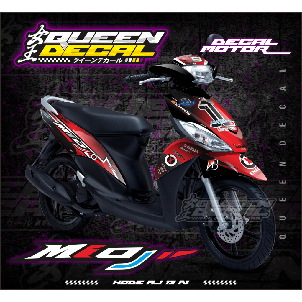 Jual Stiker Decal Full Body Variasi Motor Mio J Desain Variasi - MJ ...