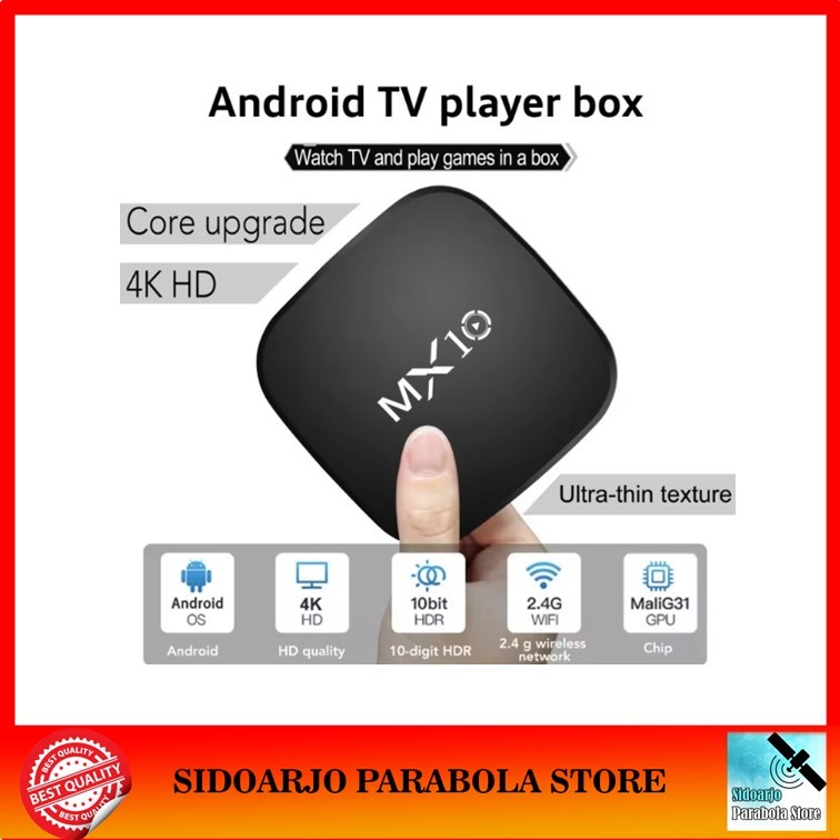 Jual Set Top Box Smart TV Android Box Digital MX10 4K UHD Resolution ...