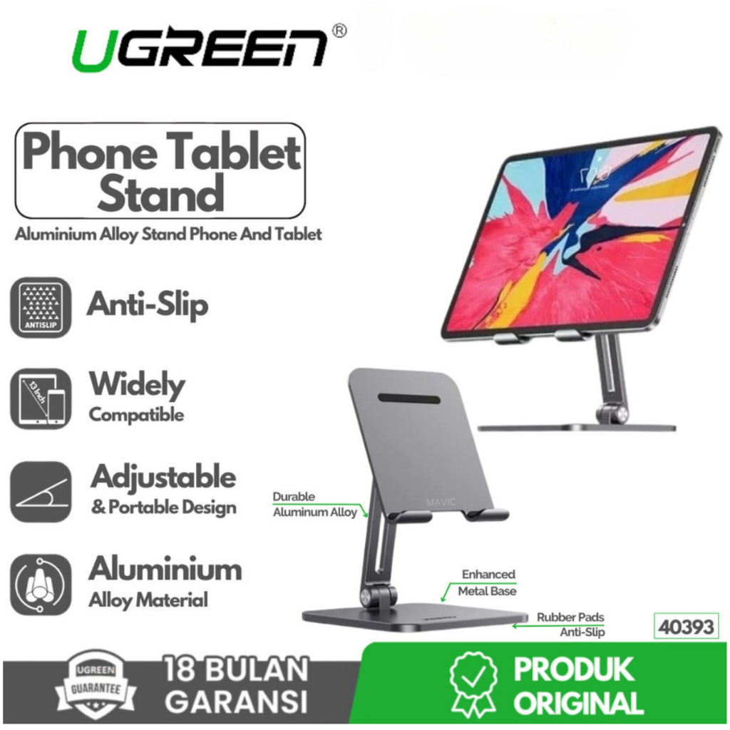 Jual Ugreen Dekstop Tablet Stand Foldable & Rotatable (LP134) 40393 ...
