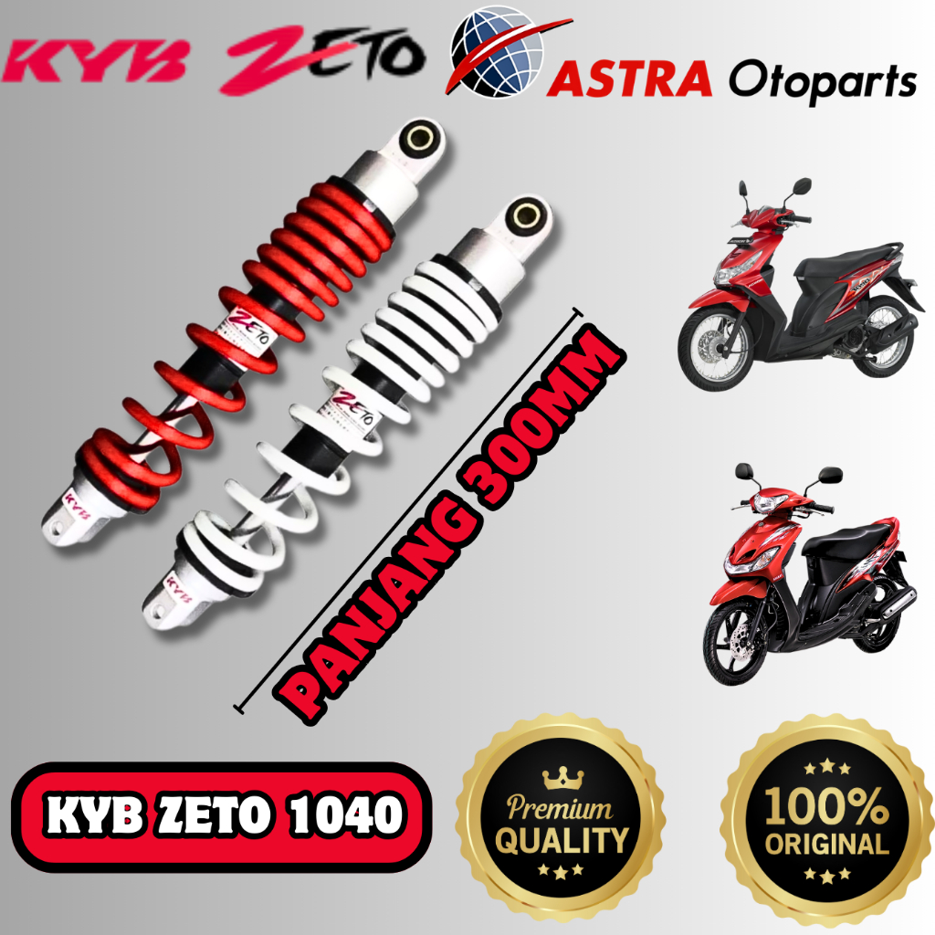 Jual SHOCKBREAKER SHOCK BELAKANG KYB ZETO KAYABA ZETO 1040 Z SERIES ORIGINAL UNTUK MOTOR BEAT ...
