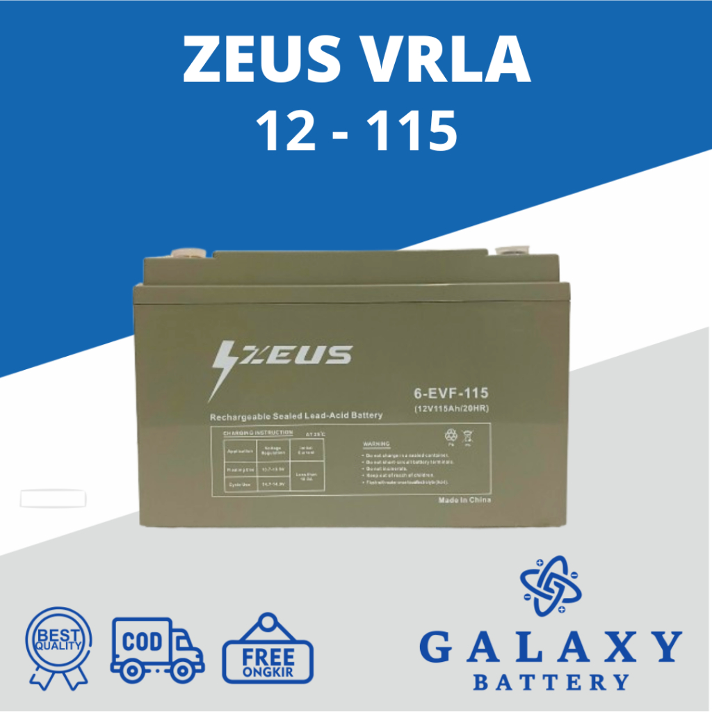 Jual Aki Solar Panel 12v 115ah Battery VRLA MF | Shopee Indonesia