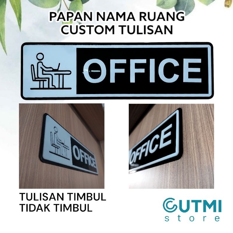 Jual Papan Nama Ruangan, Kantor, Sekolah, Nomor Kamar, Office | Shopee ...