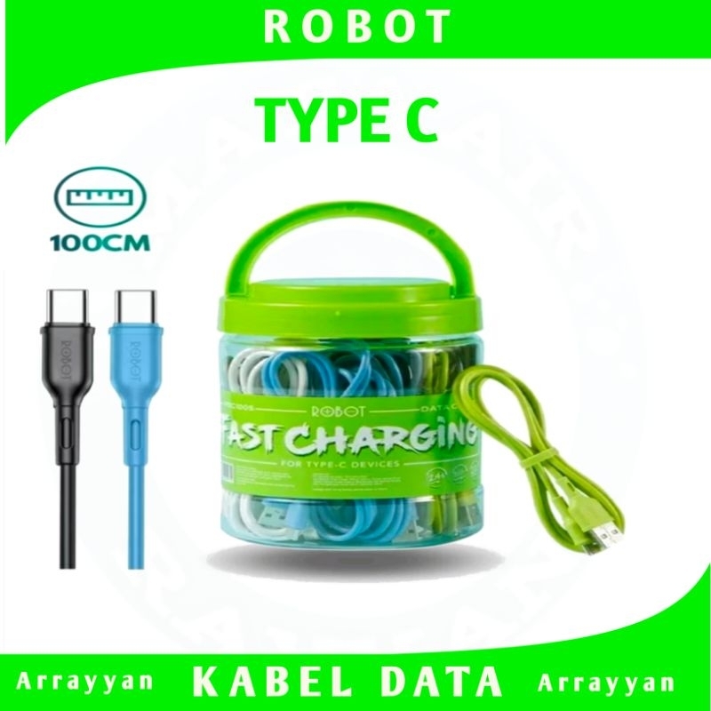 Jual Kabel Data Robot Type C RBC Original cable data Fast charging ...